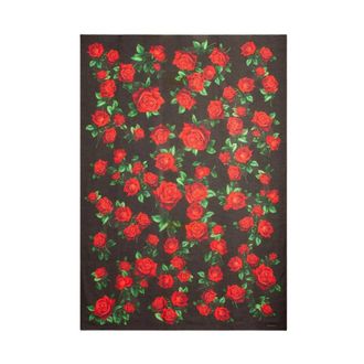 Dolce & Gabbana Floral Scarf - - Accessories - Damen - Schwarzk - ONE SIZE
