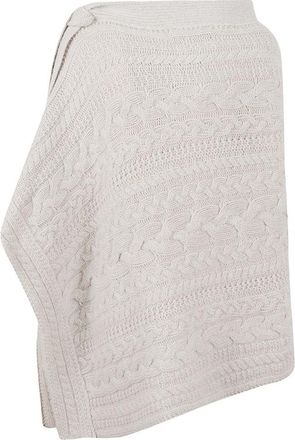 Ermanno Scervino Cable-Knit Cape - Cream