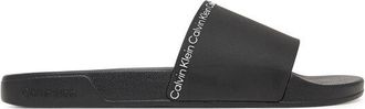 Calvin Klein Pantoletten Ess Slide Institutional Cv HM0HM02108 Schwarz