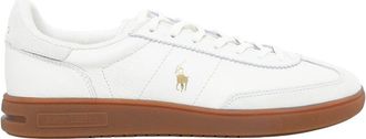 Ralph Lauren Sneaker aus Nappaleder mit Pony-Stickerei und Veloursleder-Details in