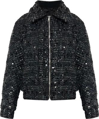 Add Femme, Vestes, Noir, Taille: 38 FR Veste Bomber Star Light
