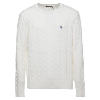 Ralph Lauren Homme, Pulls, Blanc, Taille: S Pulls &agrave; col rond