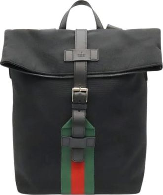 Gucci Pre-owned Canvas Backpack - Homme - Pre-owned - Noir - Taille: ONE Size