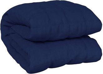 vidaXL Gewichtsdecke Blau 200x200 cm 13 kg Stoff Vidaxl