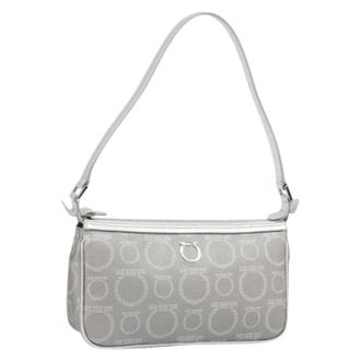 Ferragamo Sac bandouli&egrave;re en cuir Pre-owned - Femme - Pre-owned - Gris - Taille: ONE Size