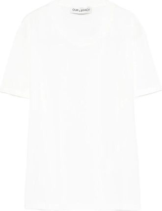Our Legacy Femme, Tops, Blanc, Taille: 36 FR T-Shirt Classique