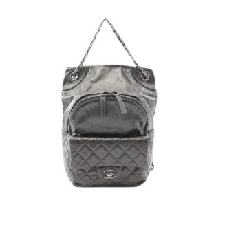 Chanel Pre-owned Matelasse Leder Rucksack - - Pre-owned - Damen - Grau - ONE SIZE