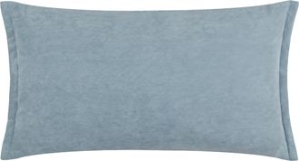 furn. Yard Merton Samtkissen mit Federf&uuml;llung - Staubblau - 30 x 50 cm