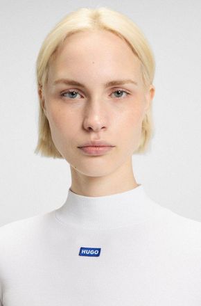 HUGO BOSS Longsleeve Easy Longsleeve mit Stehkragen
