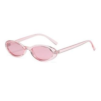 Generic Lunettes de soleil rondes &agrave; petite monture tendance for hommes et femmes, lunettes de soleil quotidiennes for les d&eacute;placements quotidiens(Pink)