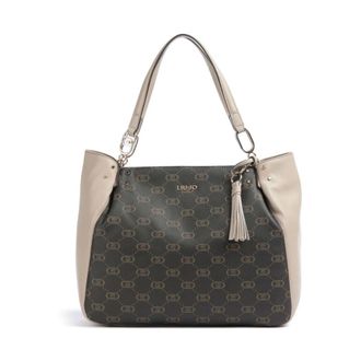 Liu Jo Schultertasche mit Logo-Anh&auml;nger - - Bags - Damen - Schwarzk - ONE SIZE