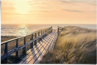 Reinders Poster, Way to the Sea, Schlafzimmer, Poster, Wanddeko, Room Decor, 150 gr. gl&auml;nzend Bilderdruckpapier, Beige, 61 x 91,5cm