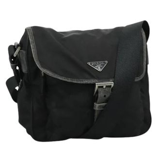 Prada Pre-owned Vintage Nylon Schultertasche - - Pre-owned - Damen - Schwarzk - ONE SIZE