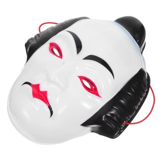Valiclud Samurai Kabuki Vollgesichtsmaske aus Atmungsaktivem Material für Cosplay und Kulturelle Feierlichkeiten Unisex