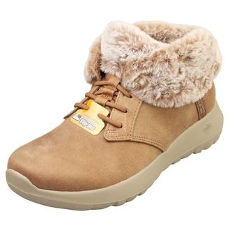 Skechers Femme on-The-Go Joy Cozy Charm Bottine, Chestnut Textile, 36 EU