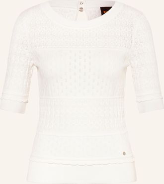 HUGO BOSS Pullover Fhoenix Mit 3/4-Arm weiss
