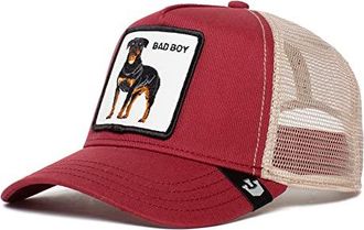 Goorin Brothers The Farm The Baddest Boy Casquette de camionneur originale, languette de r&eacute;glage &agrave; pression, unisexe, taille unique, rouge, Taille unique
