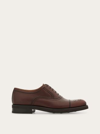 Ferragamo Herren Oxford-Schuh mit-Broguing Braun Gr&ouml;&szlig;e 40.5