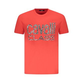 Cavalli Zebra-Print-Logo-T-Shirt