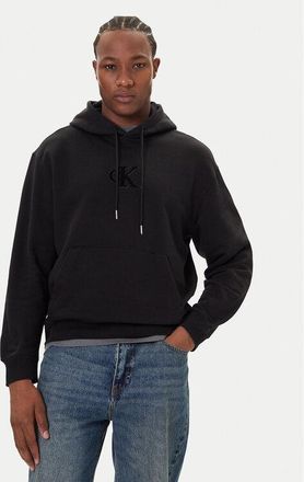 Calvin Klein Jeans Sweatshirt LV04RD250G Schwarz Regular Fit