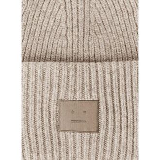 Acne Studios gemischte Wollkappe - Beige