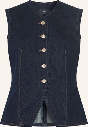 7 For All Mankind Jeansweste blau
