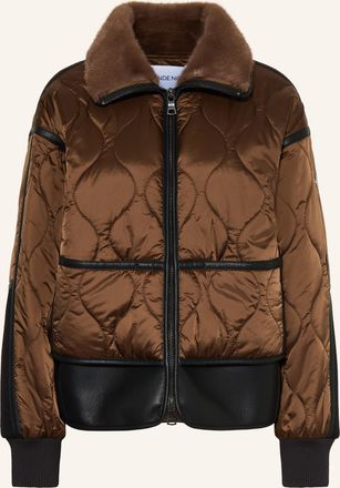 BLONDE No.8 Blonde No.8 Steppjacke Mara Im Materialmix braun