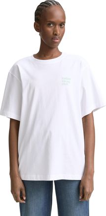 Tom Tailor Damen 1046560 T-Shirt, 20000 - White, S EU