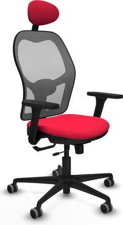 Piqueras y Crespo Ergonomischer B&uuml;rostuhl, atmungsaktiv, mit 3D-Armlehnen, h&ouml;henverstellbare Lendenwirbelst&uuml;tze und festes Kopfteil, ausgestattet mit Syncro/Traslack. G