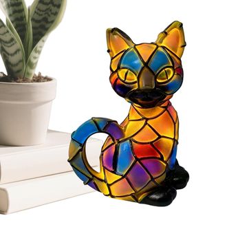 Generic LED-Nachttischlampe mit Tiermotiven - Handgefertigte Harzskulptur, Stimmungslicht mit Warmwei&szlig;-LED, Dekorativ und Einzigartig, K&uuml;nstlerisches Design |