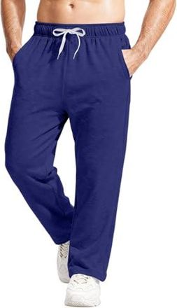 Generic Pantalon de surv&ecirc;tement doux et d&eacute;contract&eacute; pour homme pour la maison, les vacances, cordon de serrage, taille &eacute;lastique, pantalon chaud et confortabl