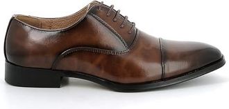 UOMO Design Richelieu Homme &agrave; Bout rapport&eacute; - Richard (6858_Marron/B, 45)