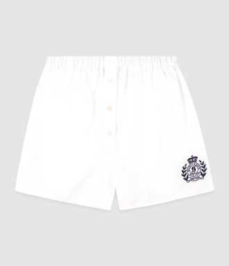 Sporty & Rich Short Ny Crest Mini White