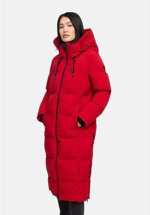 Marikoo Winterjacke Tikoraa mit extra langem Schnitt und hohem Kragen