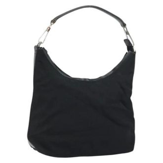 Gucci Sac bandouli&egrave;re en nylon Pre-owned - Femme - Pre-owned - Noir - Taille: ONE Size