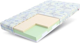FDM Matratze 90x190 cm smile Kaltschaum H3 latex H&ouml;he 10 cm dumbo