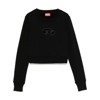 Diesel Femme, Sweatshirts et sweats &agrave; capuche, Noir, Taille: 36 FR SweaT-shirt F-Slimmy-OD