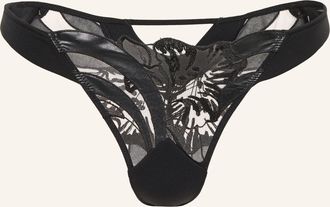 Livy Livy String Bloom Garden In Lederoptik schwarz