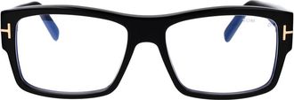 Tom Ford Blaue Block Square Optik - - Accessories - unisex - Schwarzk - 55 MM
