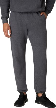 Hanes Herren Ultimative Baumwollhose Hose, Dunkelgrau meliert, Klein