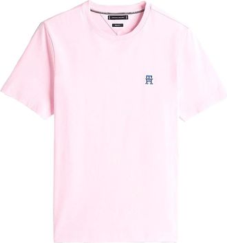 Tommy Hilfiger Homme, Tops, Rose, Taille: XL Contrast TH Monogram Embroidery T-Shirt