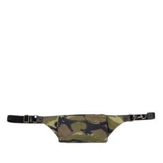 Valentino Pre-owned Rockstud Nylon Waist Bag - Homme - Pre-owned - Vert - Taille: ONE Size