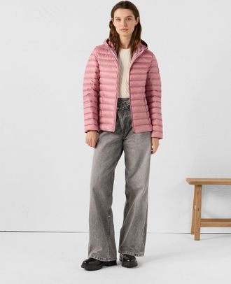 Jott Doudoune l&eacute;g&egrave;re &agrave; capuche Rose antique Cloe - Taille XS