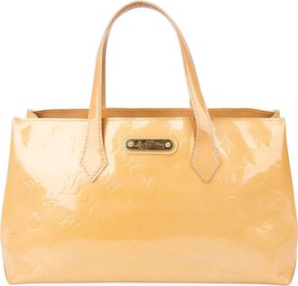 Louis Vuitton Crossbody Bags - Louis Vuitton Vernis Monogram Wilshire Handbag - Gr. unisize - in Gelb - für Damen