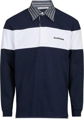 Acne Studios Sweat ray&eacute; col polo droit