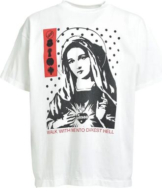 Saint Mxxxxxx T-Shirt mit grafischem Print - Weiß