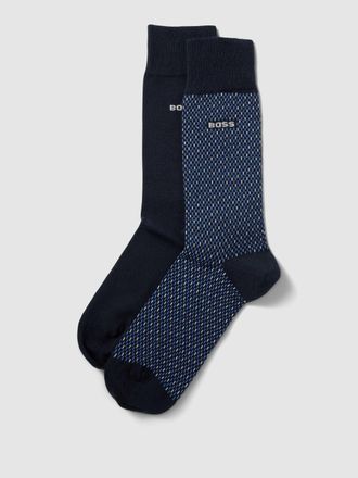 HUGO BOSS Socken mit Label-Detail im 2er-Pack