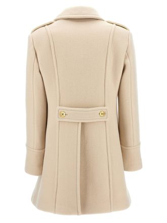 Tom Ford Wool and Cashmere Single-Breasted Coat - Beige
