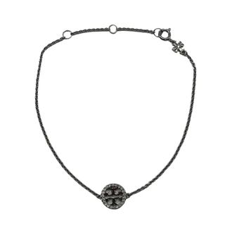 Tory Burch Femme, Accessoires, Noir, Taille: ONE Size Miller Pave Chain Bracelet