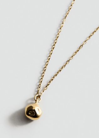 Mango Halskette mit Kugelanh&auml;nger aus Edelstahl gold - Damen - Einheitsgr&ouml;&szlig;e - MANGO